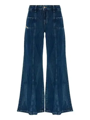 DIESEL® D-akil Paneled Jeans - Navy
