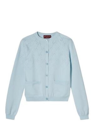 GUCCI Gucci GG Argyle Cotton Cardigan