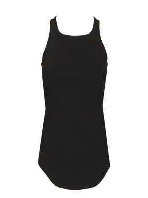Rick Owens Vest With Rounded Hem - Black