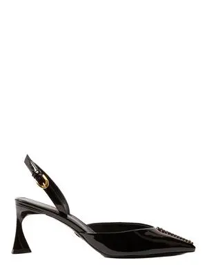 Stella McCartney Buckled Pointed Toe High Heel Pumps - Black