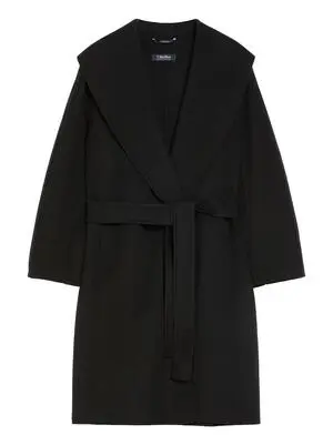 Max Mara 'S Max Mara Messi Belted Coat Black