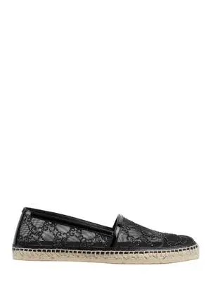 Gucci Gg Pattern Espadrilles - Black
