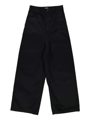 Balenciaga Low-crotch Wide-leg Trousers - Black