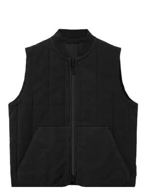 Stone Island Padded Zip-up Gilet - Black