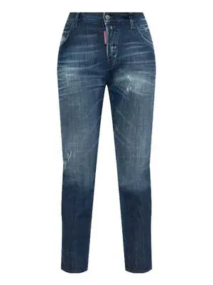 Dsquared2 Straight Leg Distressed Jeans - Blue