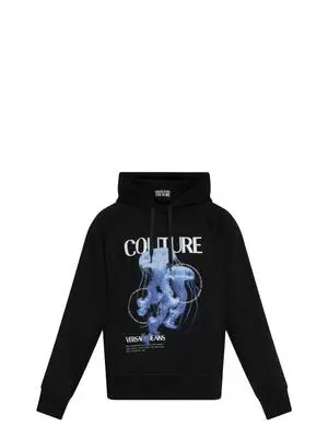 Versace Jellyfish Print Hoodie - Black
