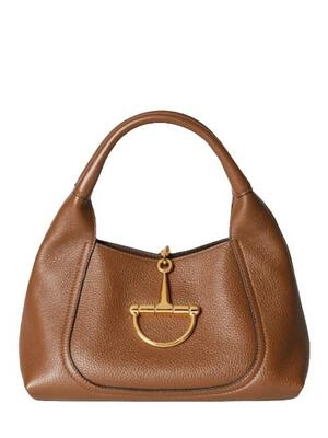 Gucci Softbit Maxi Shoulder Bag With Horsebit Detail - Brown