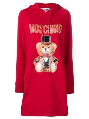 Moschino Teddy Bear Dress - Red