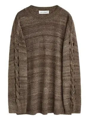 Our Legacy Textured Silk Knitted Sweater - Brown