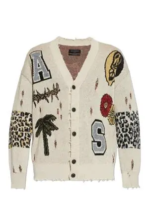 ALLSAINTS Foxxy Intarsia Cardigan - Off White