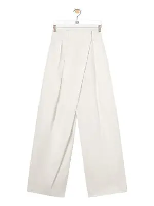 Loewe Wrap Jeans In Denim - White