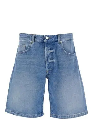 ICON DENIM LOS ANGELES Belt-loop Denim Shorts - Blue