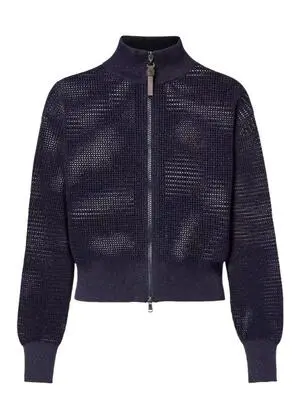 BRUNELLO CUCINELLI Brunello Cucinelli Cropped Zip-Up Cardigan