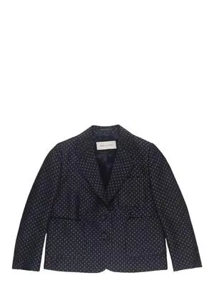 Dries Van Noten Single-breasted Jacquard Jacket - Black