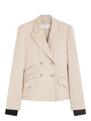 Max Mara Max Mara Placido Double-Breasted Blazer Sand-colored