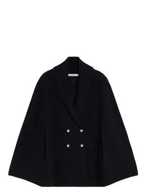 MAX MARA Max Mara Button-Up Knit Cape