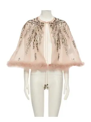 VALENTINO Valentino Embellished Lace Cape