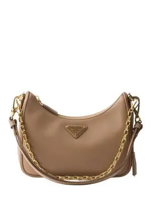 Prada Prada Re-Edition Saffiano Leather Mini Bag Bean Paste Beige