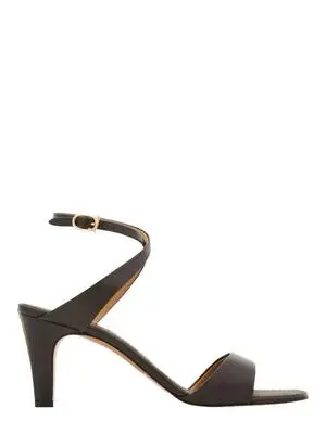 FERRAGAMO Mid Heel Sandals - Black