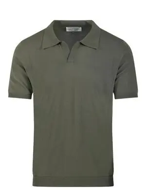 ROBERTO COLLINA V-neck T-shirt - Militare