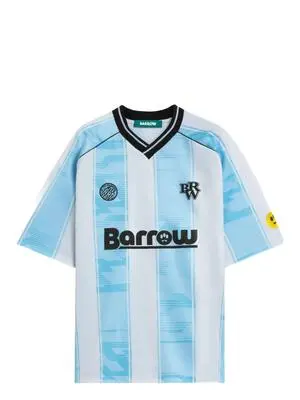 BARROW Striped Short-sleeve T-shirt Blue