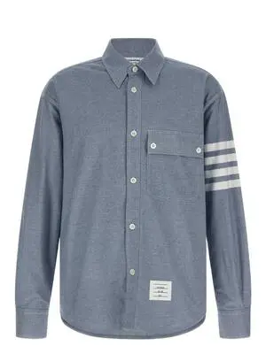 Thom Browne 4-bar Flannel Shirt - No