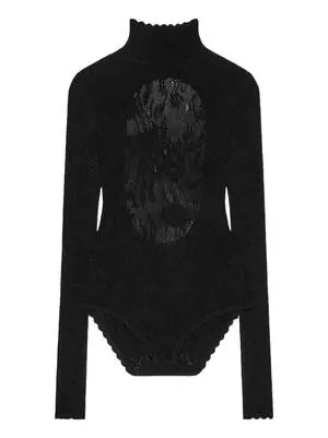 Givenchy Floral Lace Bodysuit - Black