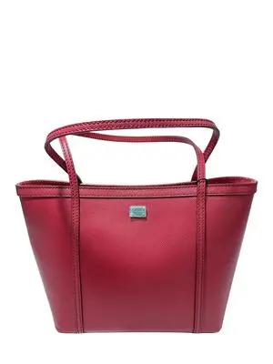Dolce & Gabbana Logo Top Handle Handbag - Red