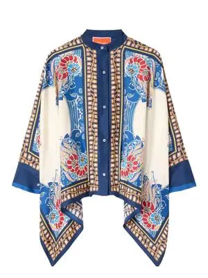 La DoubleJ Printed Shirt - Blue