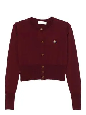 VIVIENNE WESTWOOD Vivienne Westwood Orb Embroidered Cropped Cardigan