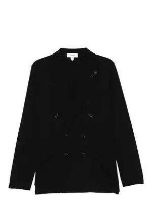 LARDINI Double-breasted Blazer - Black