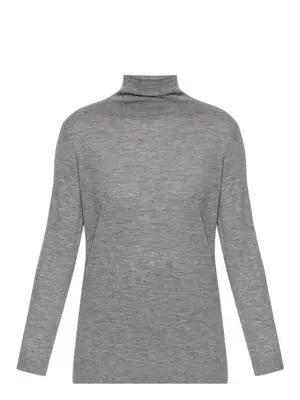 LISA YANG Danette Turtleneck Knitted Jumper - Gray
