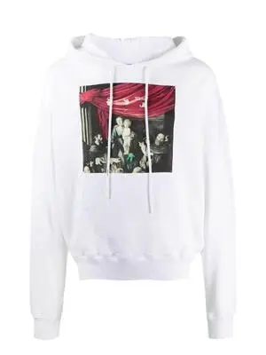 Off-White Caravaggio Print Hoodie - White