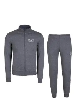 EA7 Logo Two-piece Sports Suit - Gray