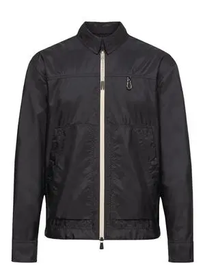 Moncler Zip-up Jacket With Drawstring Hem - Black