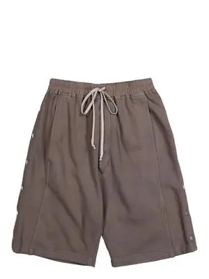 Rick Owens Drawstring Shorts With Button Detail - Black