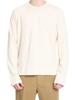 JAMES PERSE Crewneck Cotton Sweatshirt - White
