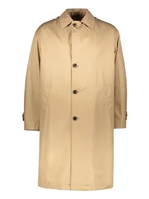 Herno Classic Collar Buttoned Coat - Beige