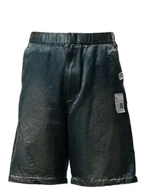 Mihara Yasuhiro Sun Faded Satin Shorts - Black