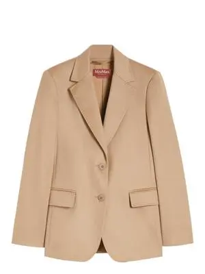 Max Mara Max Mara Studio Folgore Single-Breasted Blazer Camel Hair