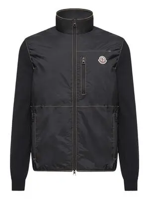 Moncler Zip Mock-neck Jacket - Black