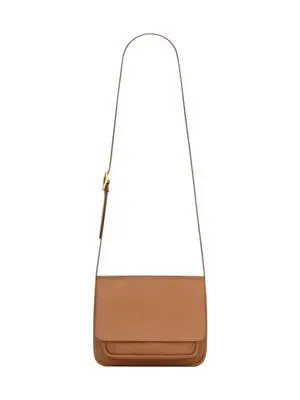 Saint Laurent Saint Laurent Small Satchel In Leather Brown