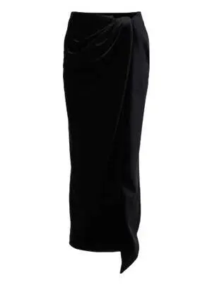 Balenciaga Jersey Wrap Skirt - Black