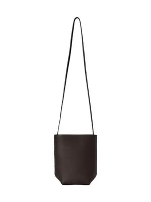 THE ROW Park Crossbody Bag - Dark Brown
