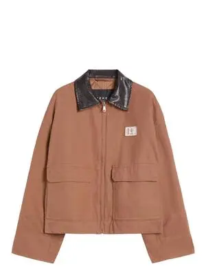 Max Mara Patch Pocket Collared Jacket - Tobacco Color