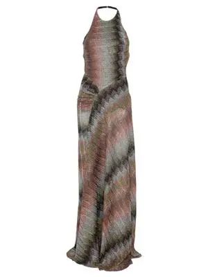 Missoni Halterneck Patterned Maxi Dress - Multicolor