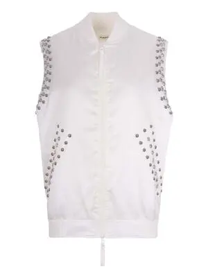 P.A.R.O.S.H P.A.R.O.S.H. Embellished Sleeveless Vest