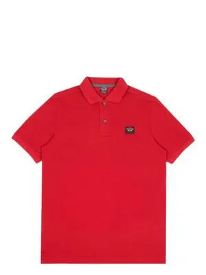 PAUL  SHARK Polo Shirt With Logo Sticker - Red
