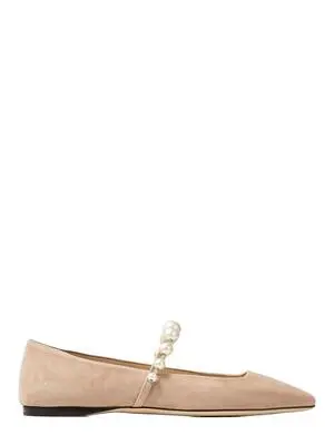 JIMMY CHOO Jimmy Choo Ade Pearl Embellished Ballerina Flats