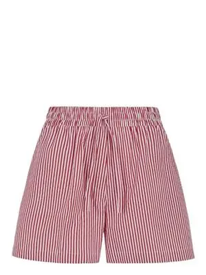 P.a.r.o.s.h Striped Drawstring Shorts - Red